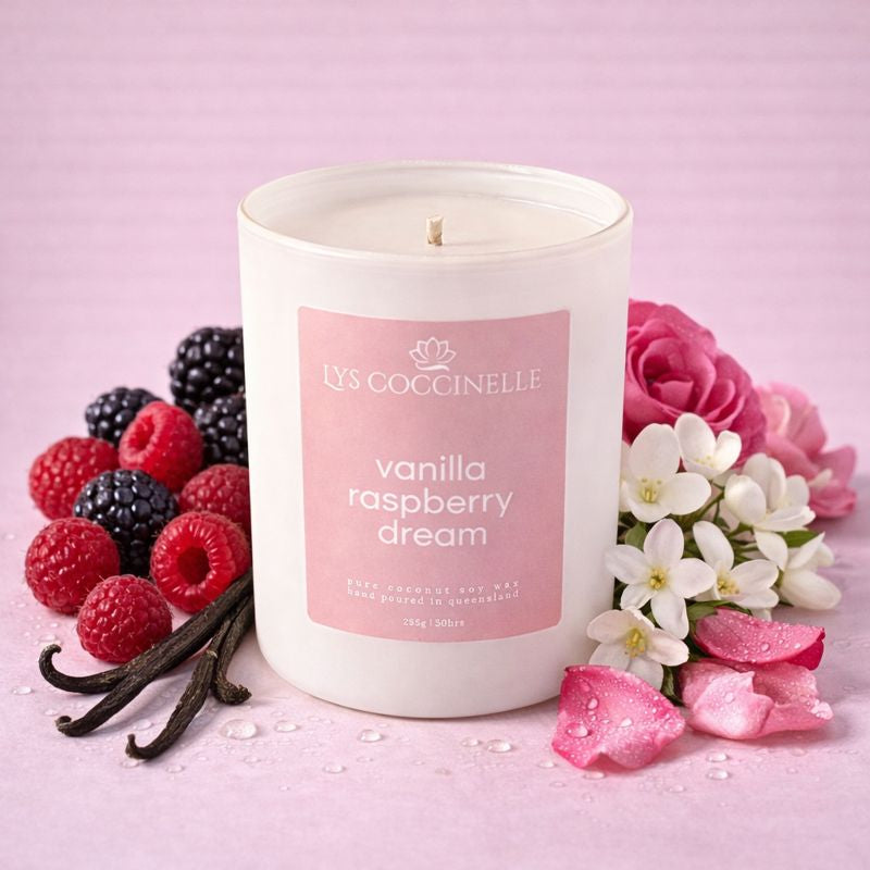 Vanilla Raspberry Dream Triple Scented Candle | Made in Australia – Lys ...